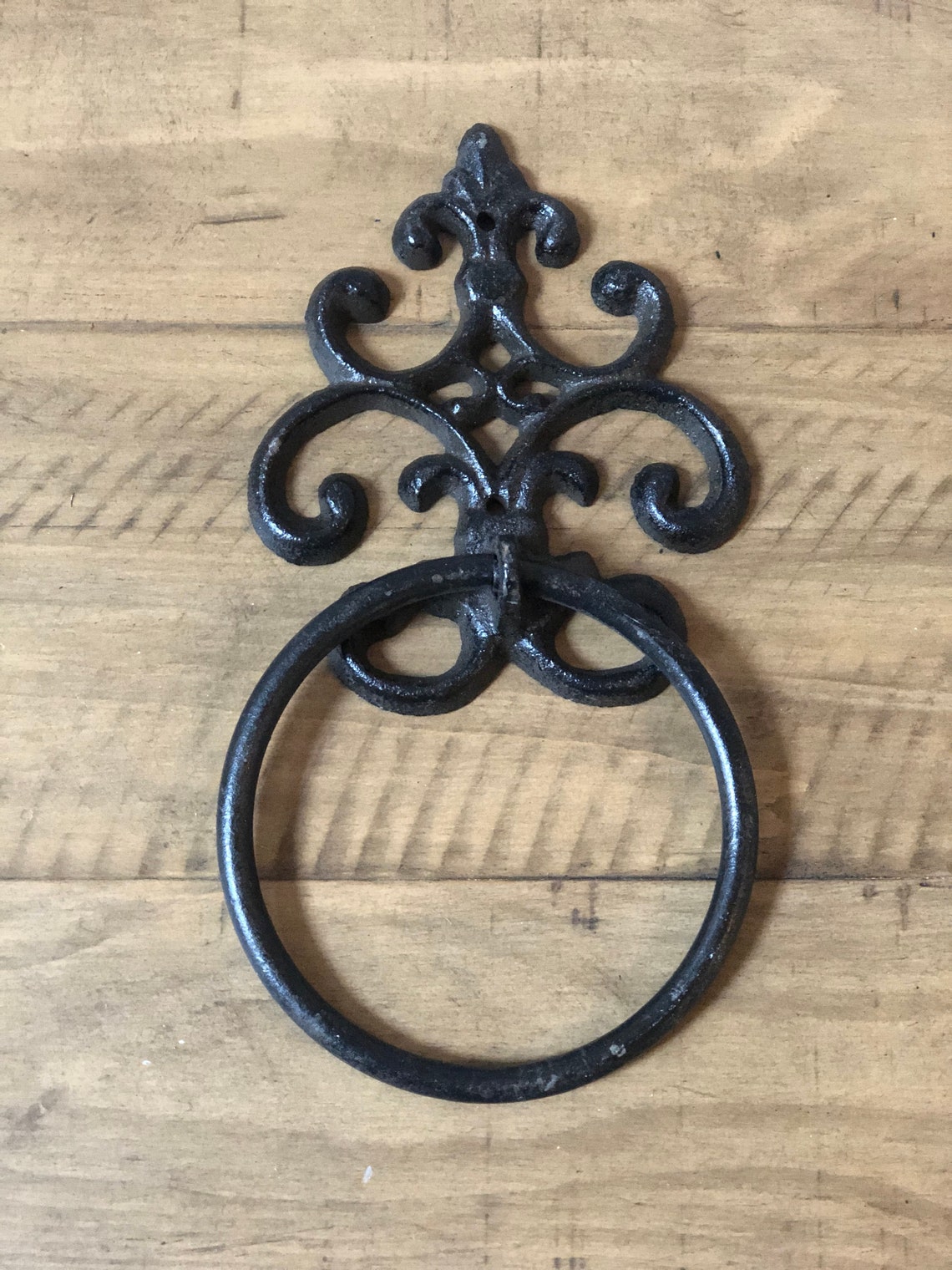 Hand Towel Holder/towel Rack/bathroom Decor/cast Iron Towel | Etsy