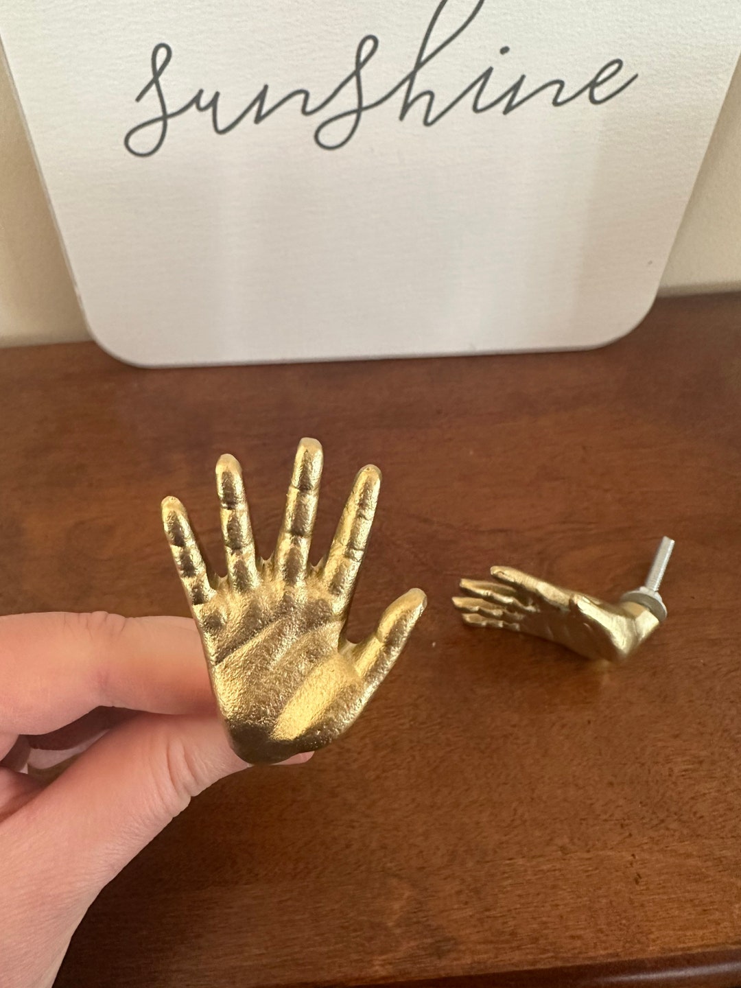 Sale/hand Metal Cabinet Knob/metal Hand Knob/high Five Hand Knob/pick ...