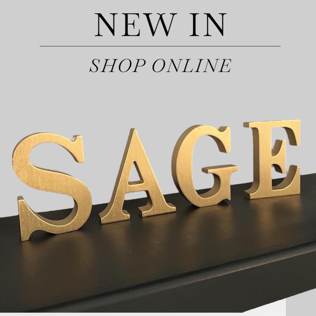 SALE/ Gold Letters/ Wood Letter ABC/ 5-6" Letters/ 5 Inch Letter/you ...