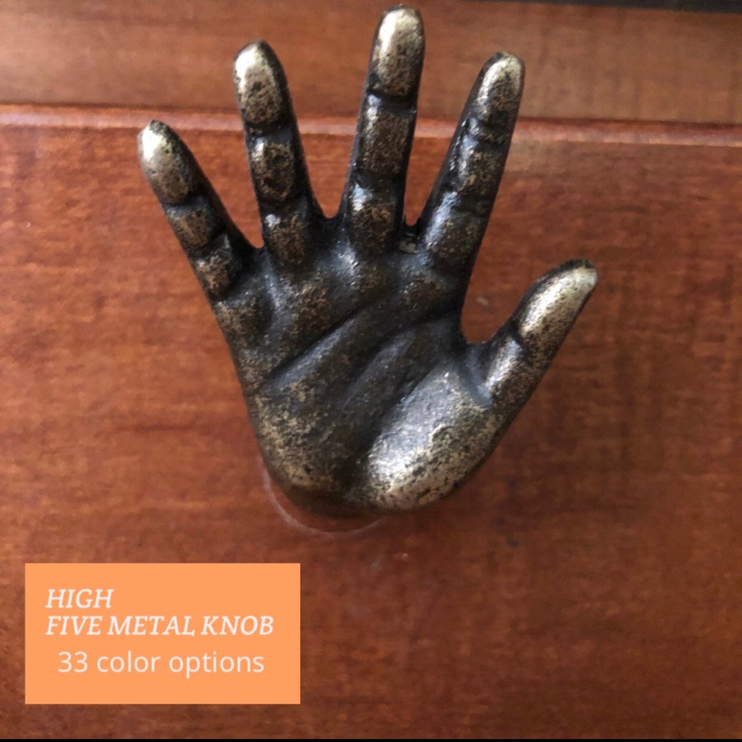 Sale/hand Metal Cabinet Knob/metal Hand Knob/high Five Hand Knob/pick ...
