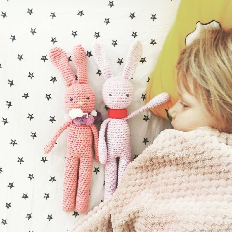 Crochet Bunny Toy Rabbit Stuffed Toy Waldorf Bunny Nursery | Etsy