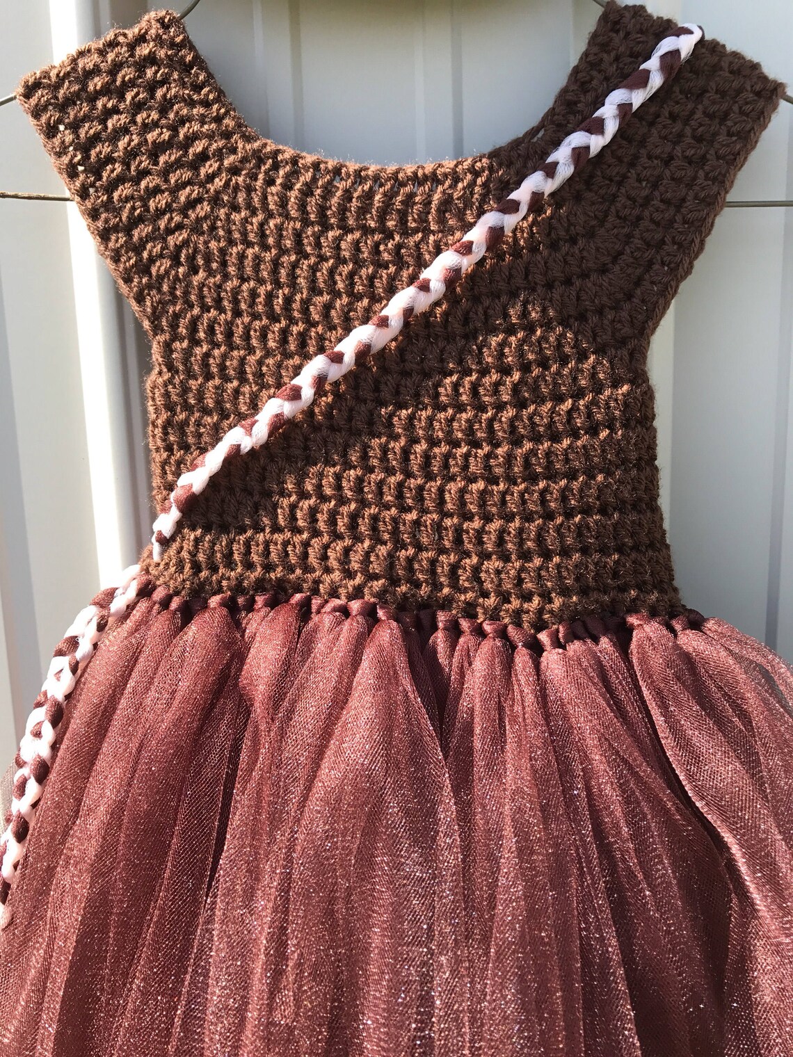 Crochet Chewbacca Inspired Tutu Dress Costume Etsy