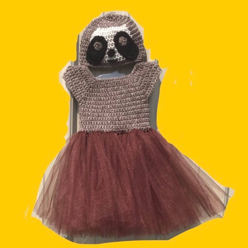 Girl's Crochet Sloth Tutu Dress Costume - Etsy