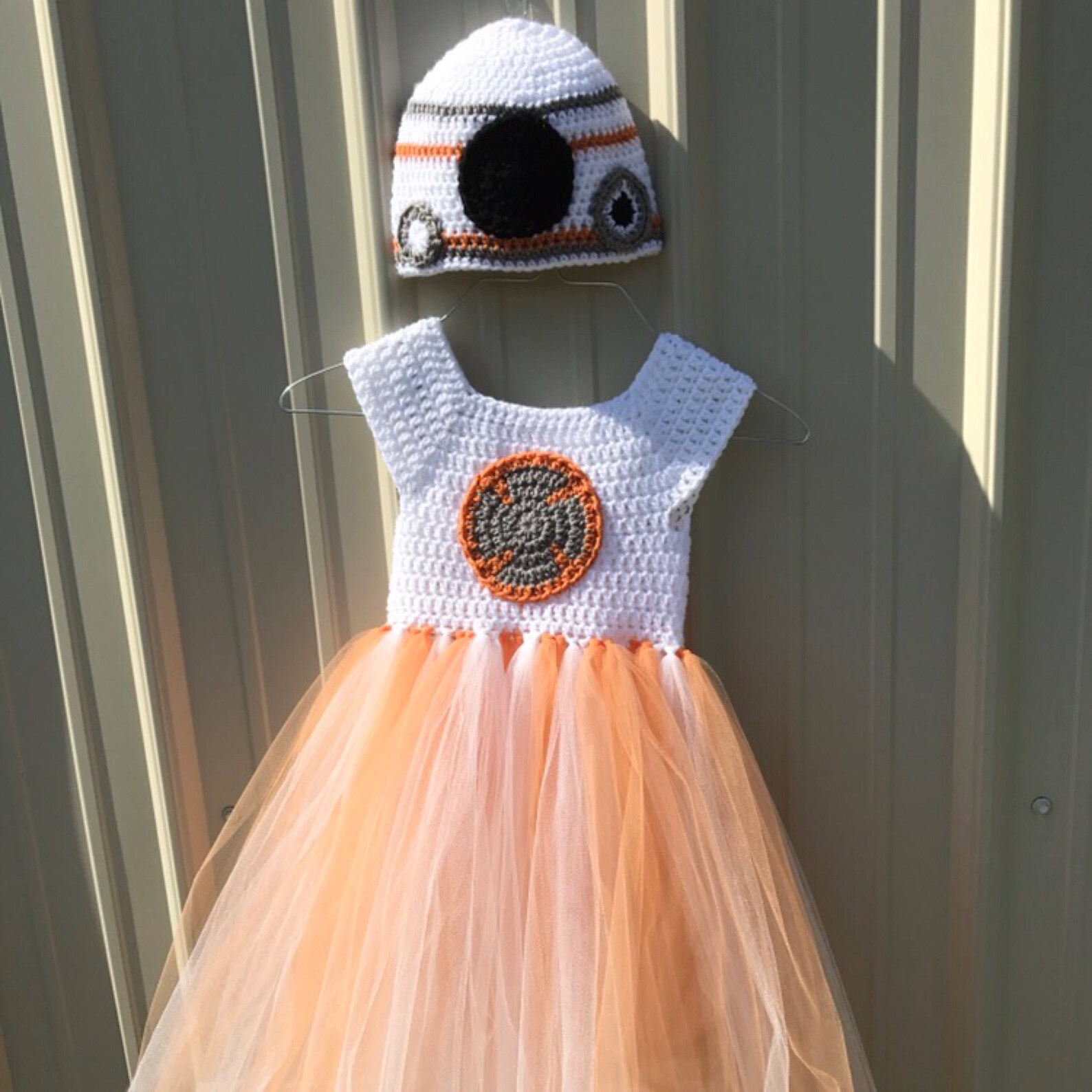 Crochet BB8 Inspired Tutu Dress Costume - Etsy
