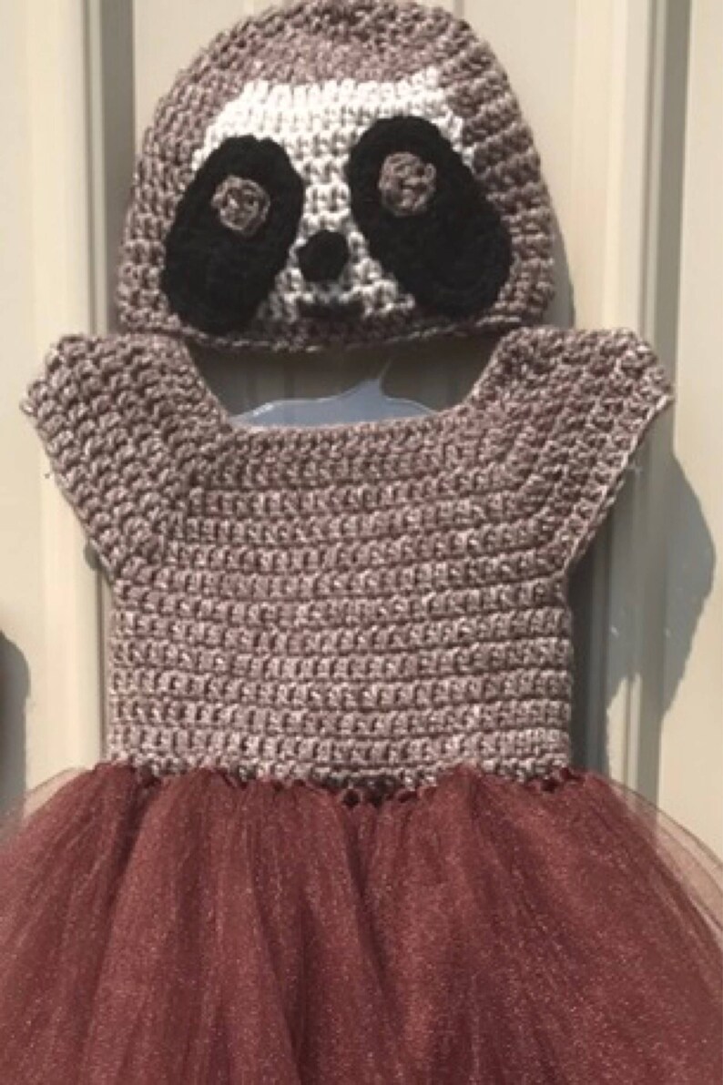 Girl's Crochet Sloth Tutu Dress Costume - Etsy