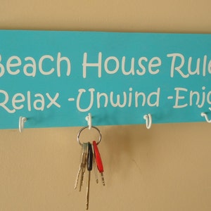Nautical Theme Key Holder, Key Organizer, Beach Key Holder, Key Hanger ...
