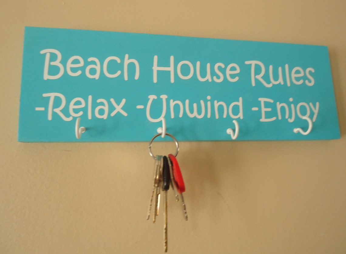 Nautical Theme Key Holder, Key Organizer, Beach Key Holder, Key Hanger ...