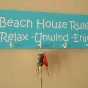 Nautical Theme Key Holder, Key Organizer, Beach Key Holder, Key Hanger ...