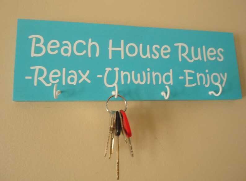 Nautical Theme Key Holder, Key Organizer, Beach Key Holder, Key Hanger ...