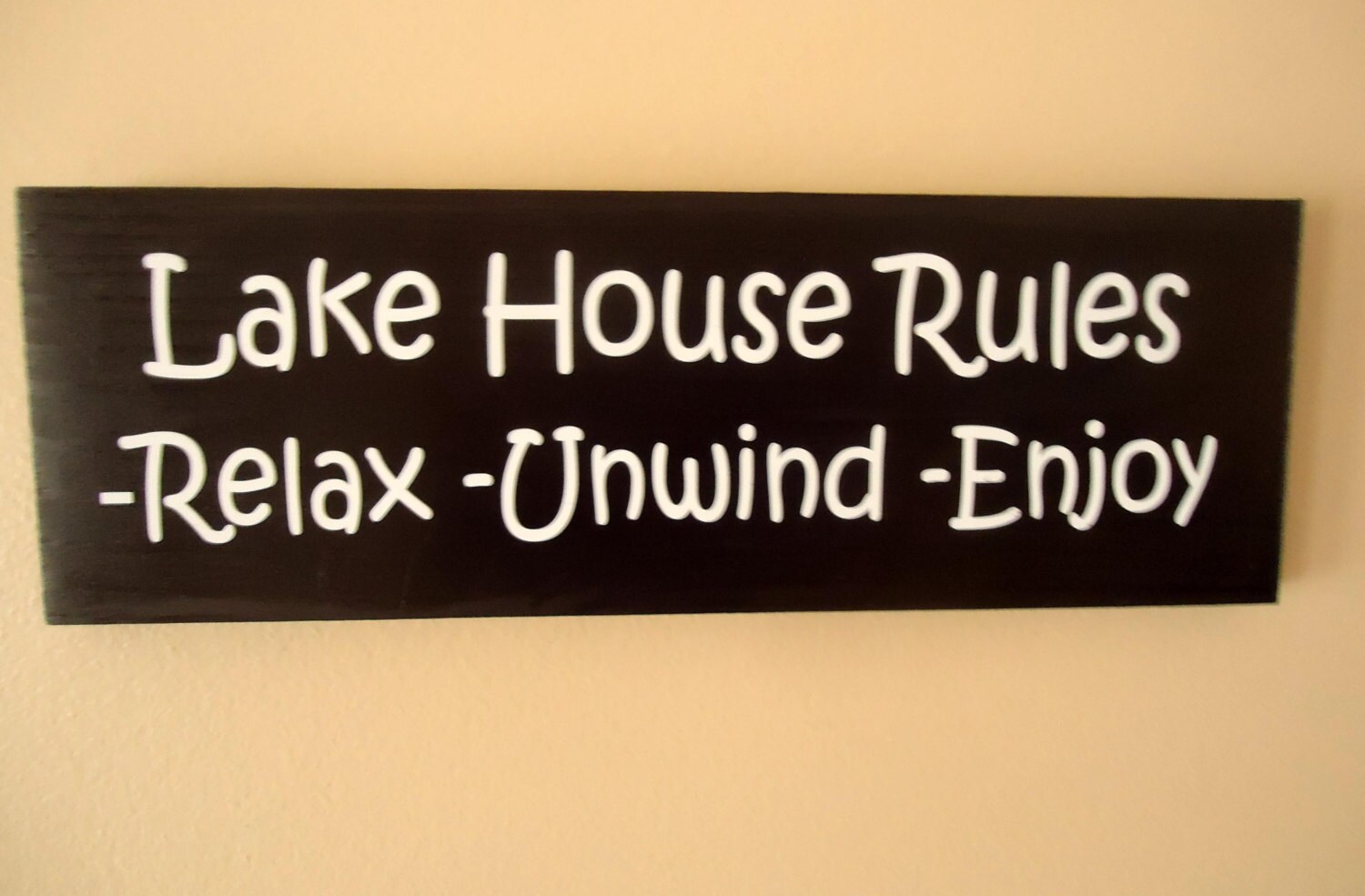 Lake House Rules Wood Sign, Lake House Decor Sign, Gifts for the Lake ...
