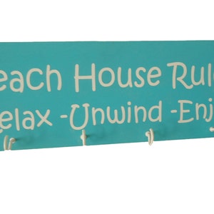 Nautical Theme Key Holder, Key Organizer, Beach Key Holder, Key Hanger ...