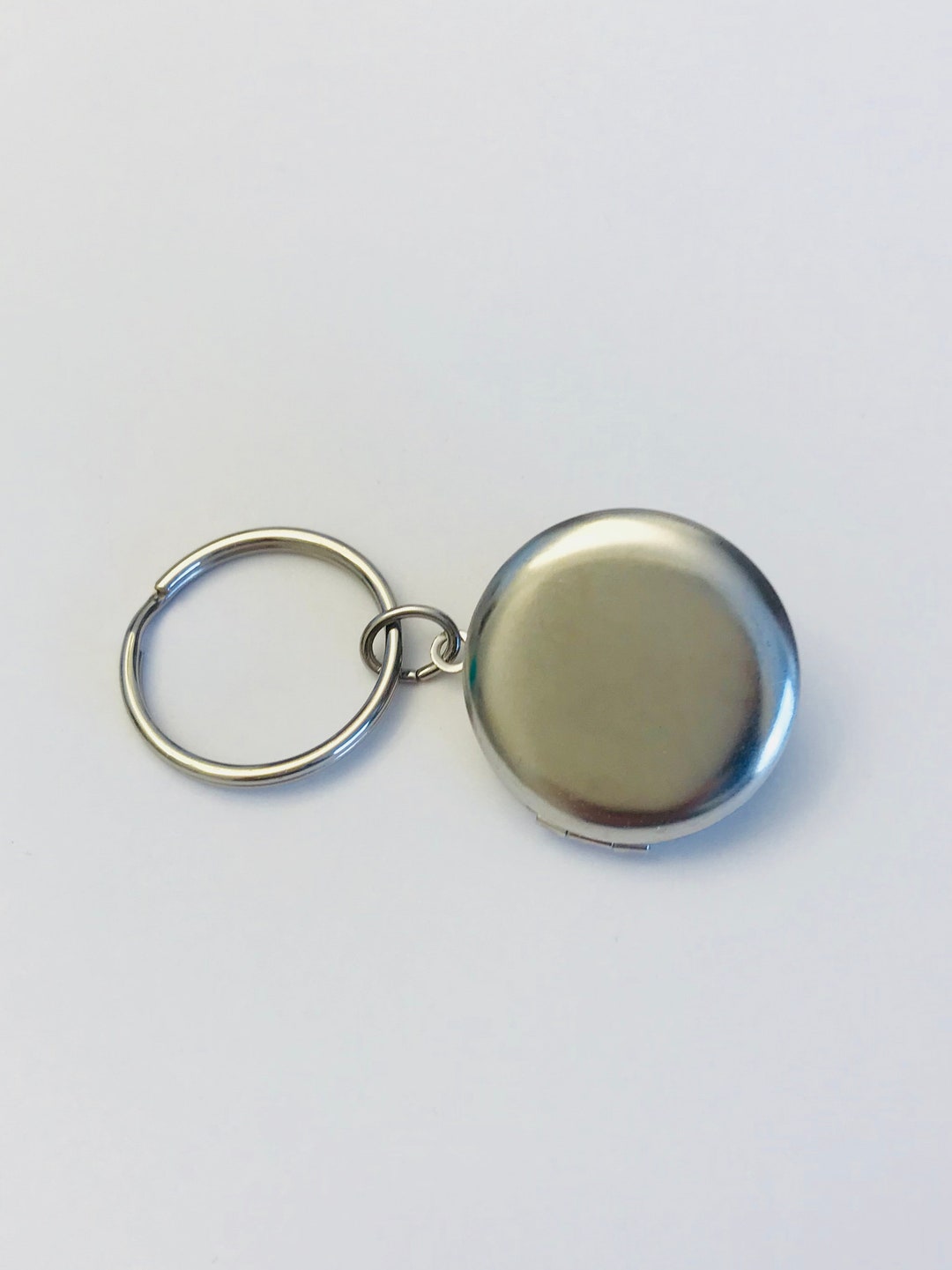 18/ Steel Locket Photo Frame,plain Flat Round,personalized,birthday ...