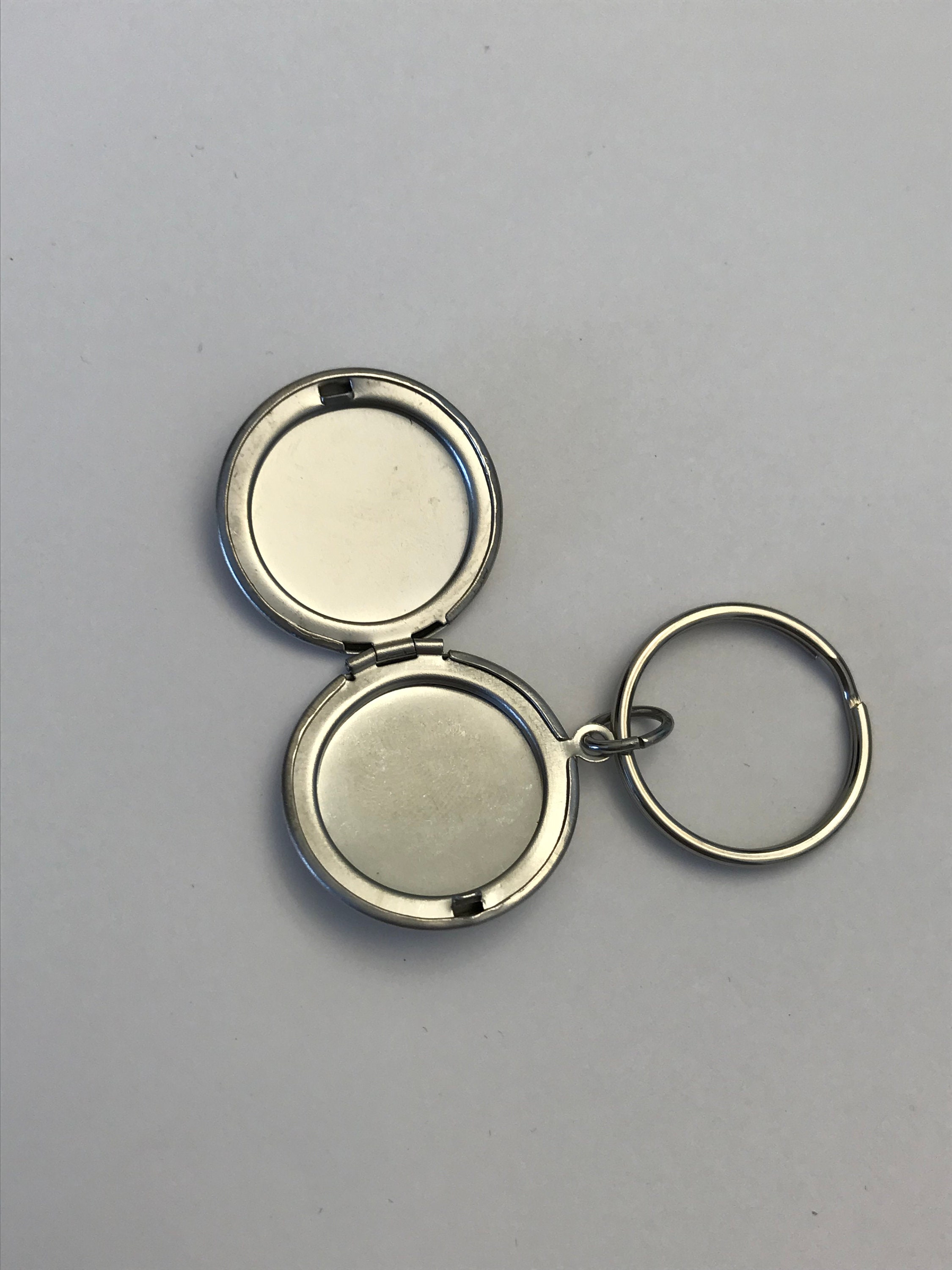 18/ Steel Locket Photo FramePlain Flat | Etsy