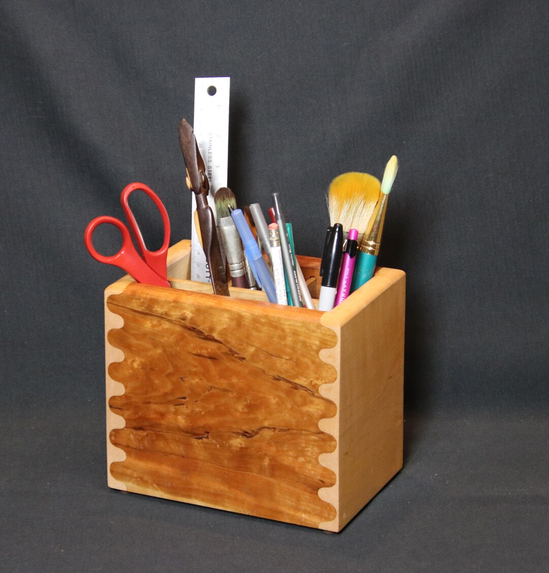 Walnut and Cherry Segmented Organizer Box - Etsy