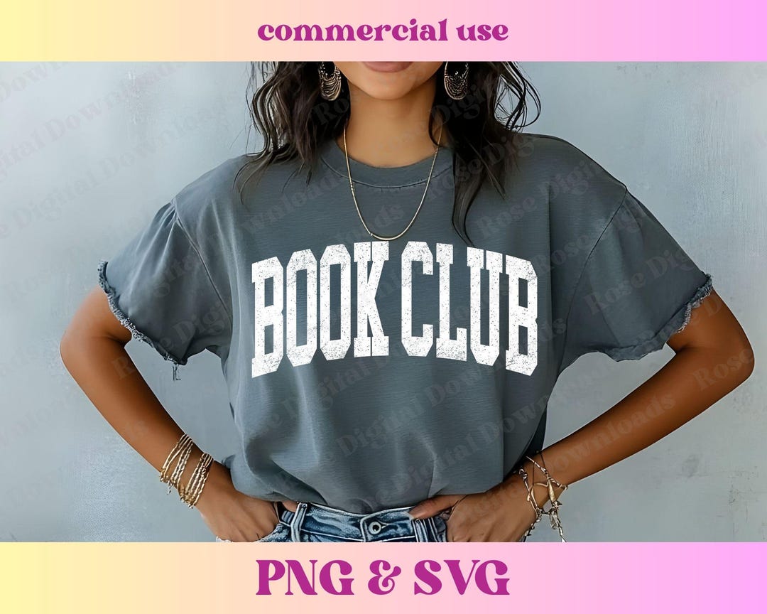 Trendy Varsity Book Club PNG SVG | Reading Smut Books Vintage Retro ...