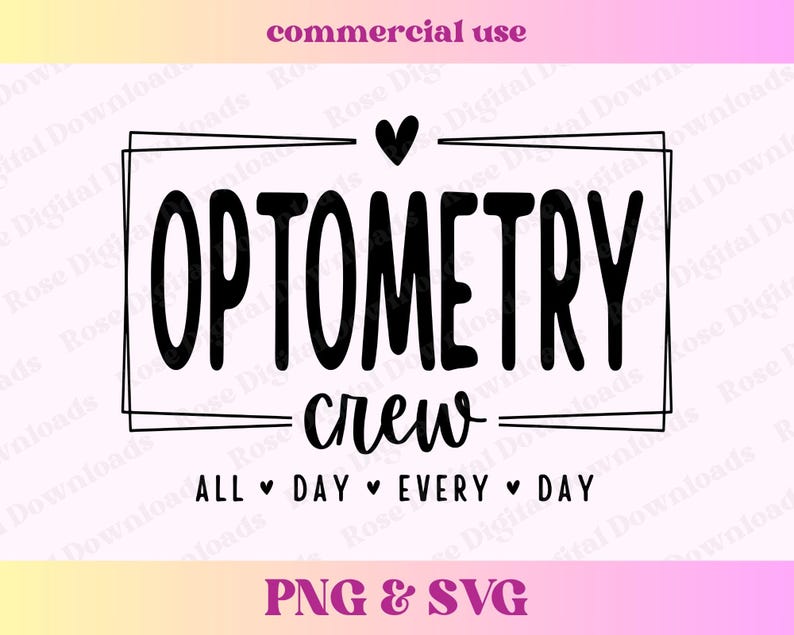 Optometry Crew PNG SVG | Eye Clinic Office Optometrist Shirt Design ...