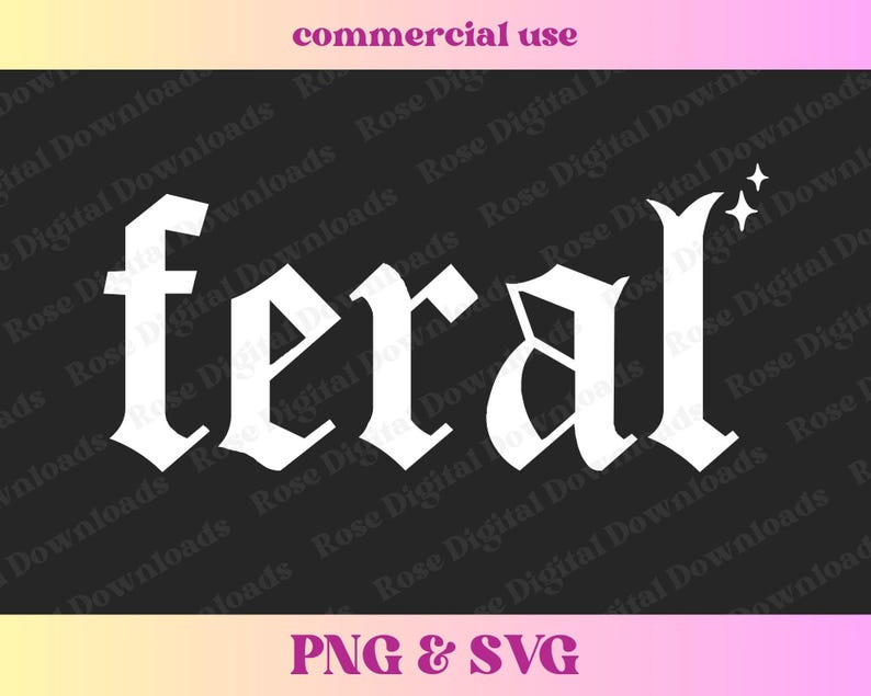 Trendy Distressed Retro Feral PNG SVG | Vintage Retro Aesthetic Design ...