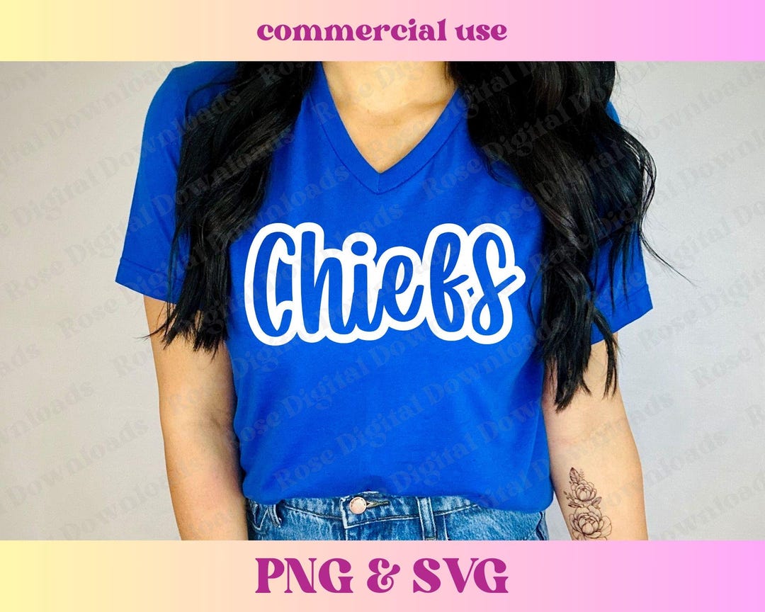 Chiefs Outline PNG SVG | Trendy Vintage Varsity School Spirit Grad ...