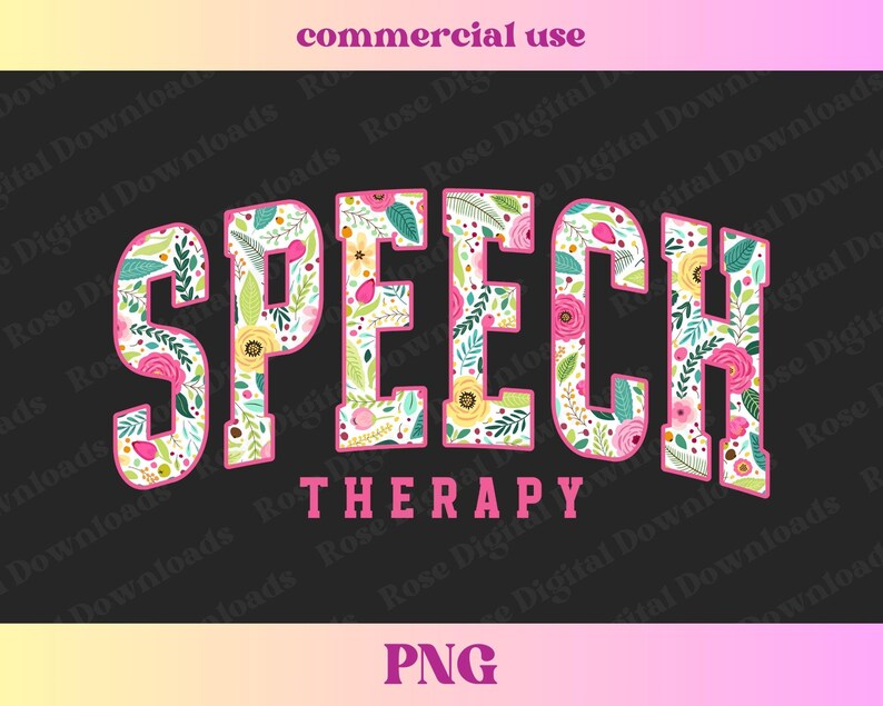 Speech Therapy PNG | Floral Shirt Design | Distressed Varsity SLP T ...