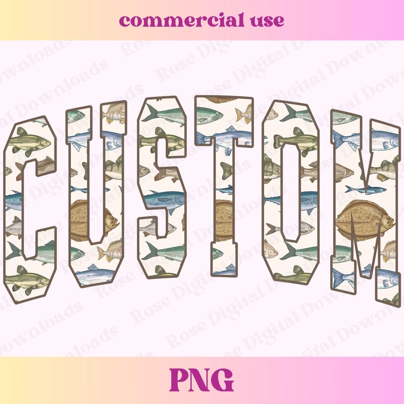 Custom Drawing of Fish - Etsy