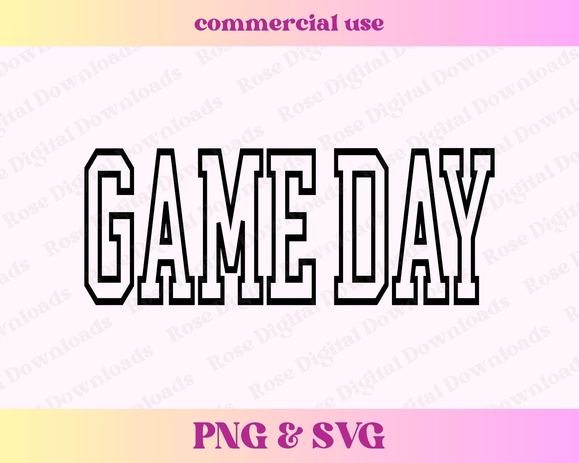 Varsity Game Day Outline PNG SVG | Trendy School Spirit Shirt | Cute ...