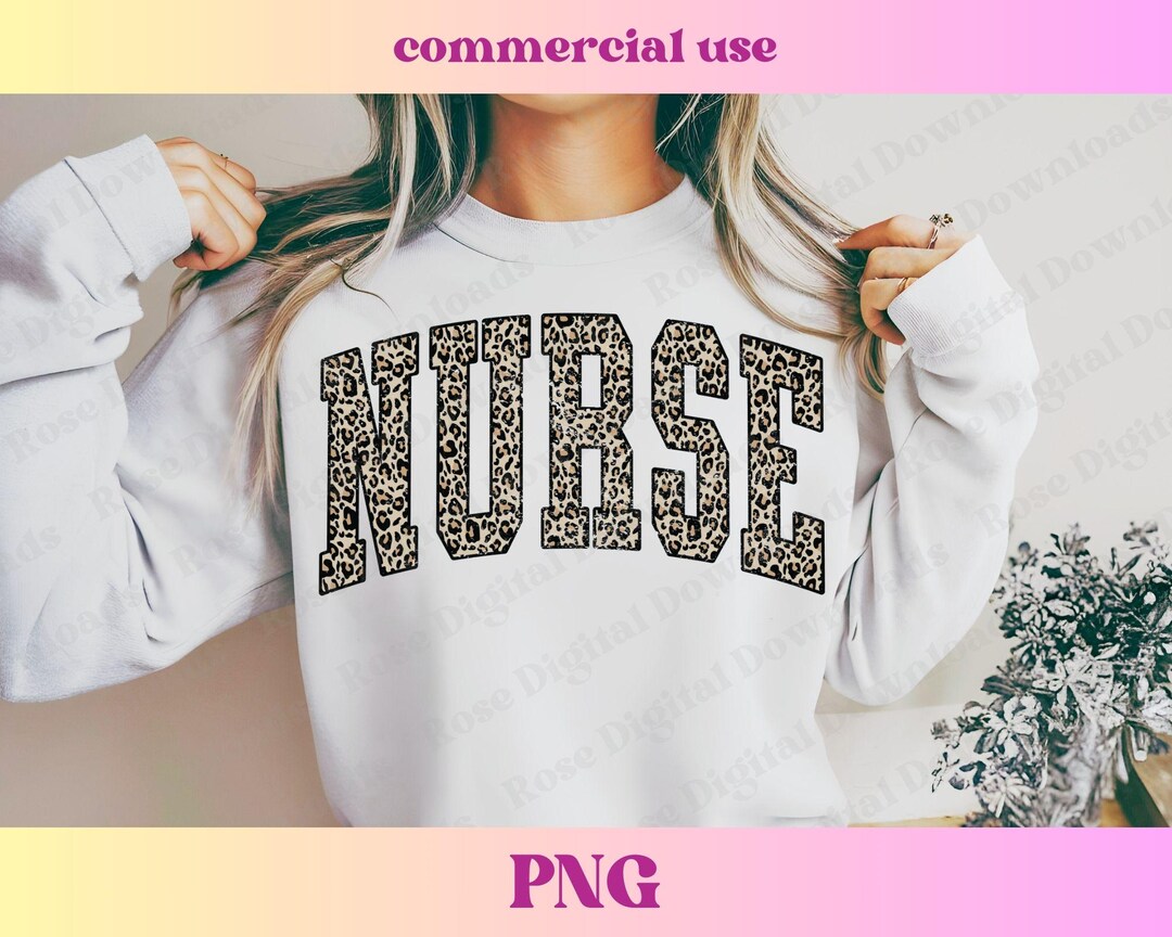 Leopard Nurse PNG | Cheetah Nursing Shirt | Healthcare Gift | Vintage ...