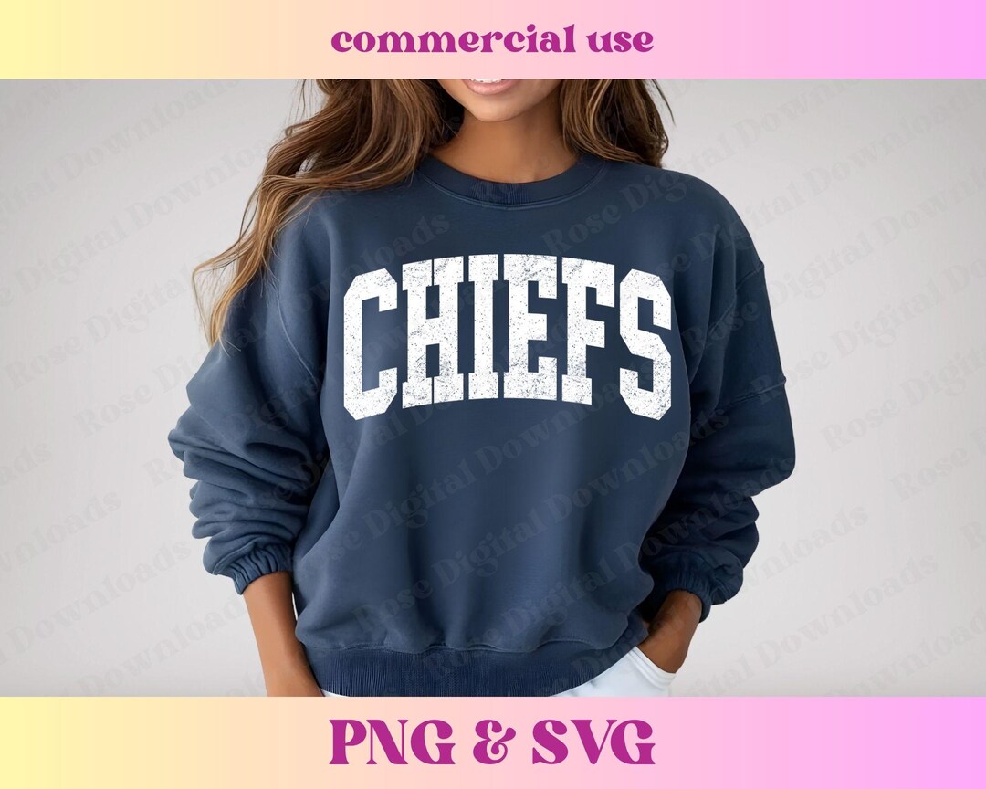 Distressed Varsity Chiefs PNG SVG | Trendy School Spirit Shirt, Cute ...