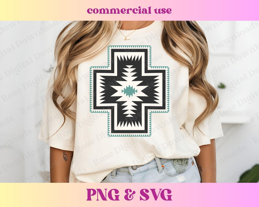 Trendy Distressed Aztec SVG PNG | Western Cowgirl | Vintage Shirt ...