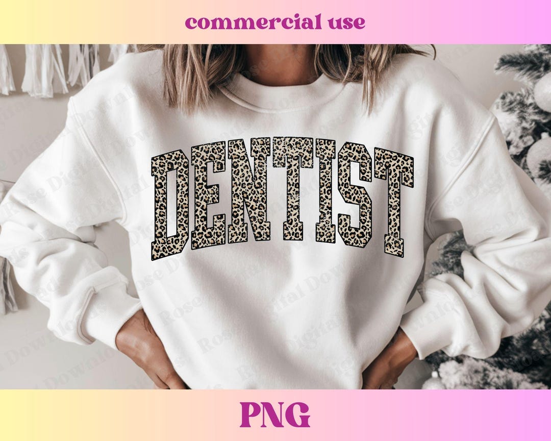 Leopard Dentist PNG | Dental Leopard Shirt Design for Office ...