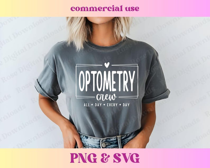 Optometry Crew PNG SVG | Eye Clinic Office Optometrist Shirt Design ...