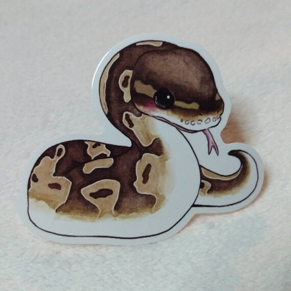 Cute Ball Python Sticker - Etsy