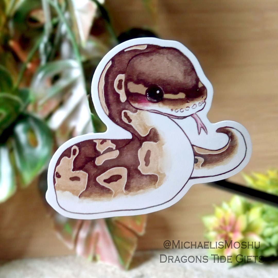 Cute Ball Python Sticker - Etsy