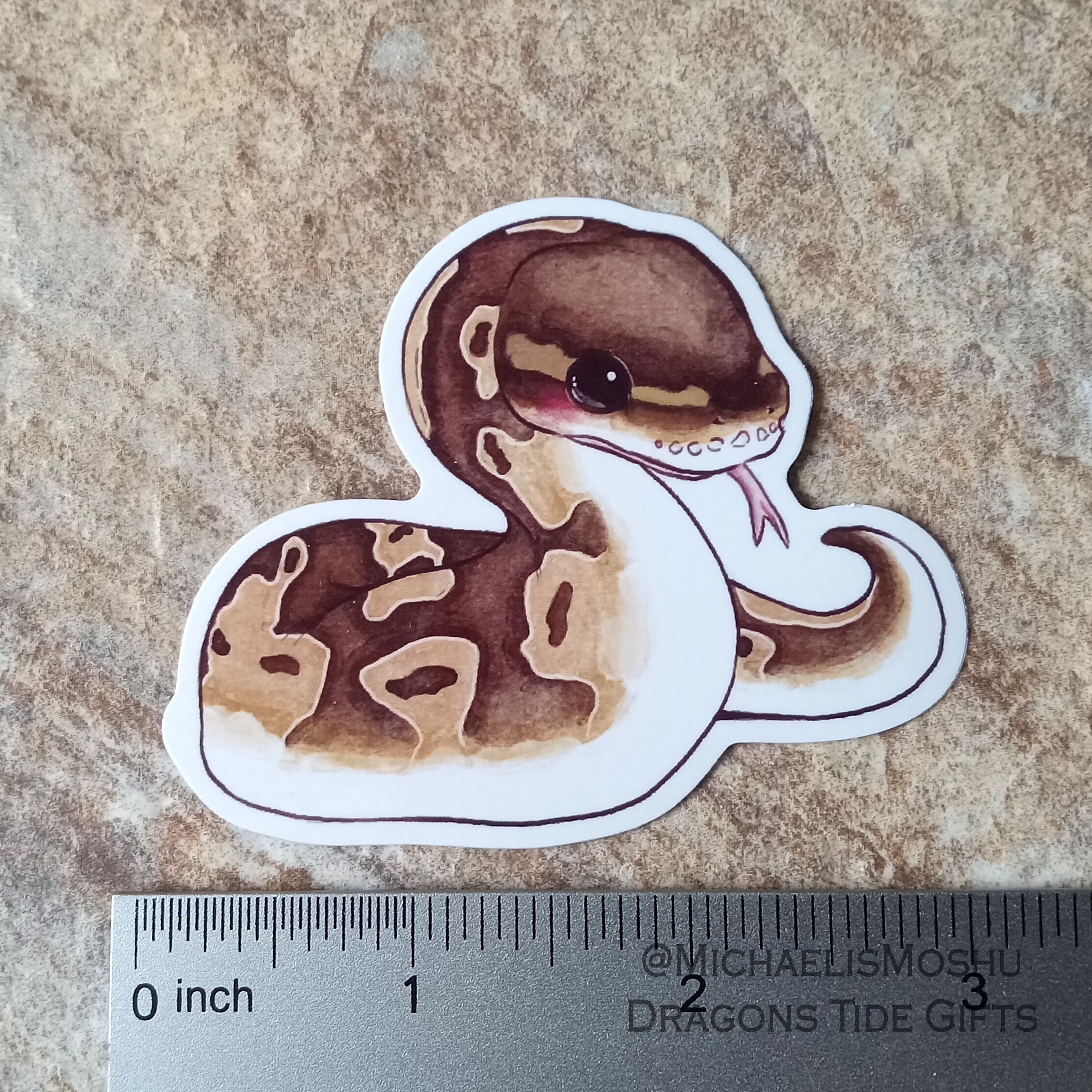 Cute Ball Python Sticker - Etsy