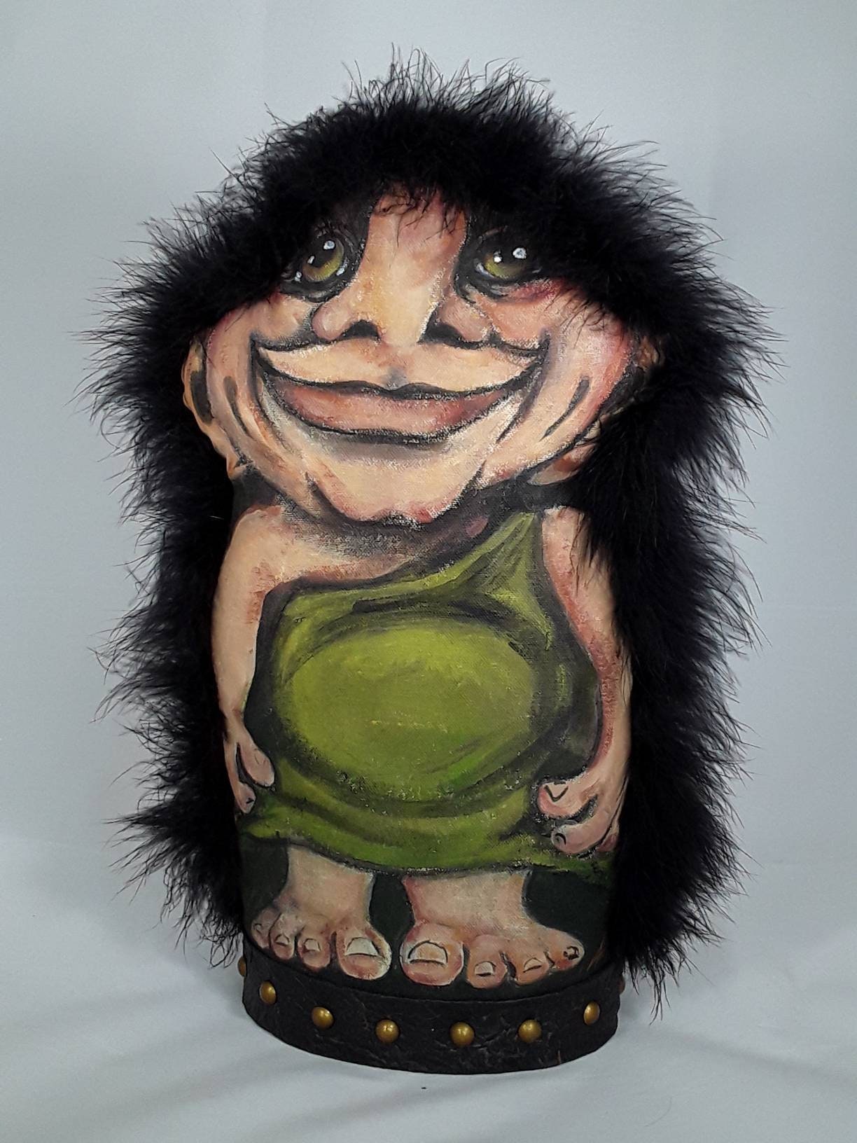 Handpainted Troll Girl, Soft Sculpture, Original Hand Painted, Troll ...