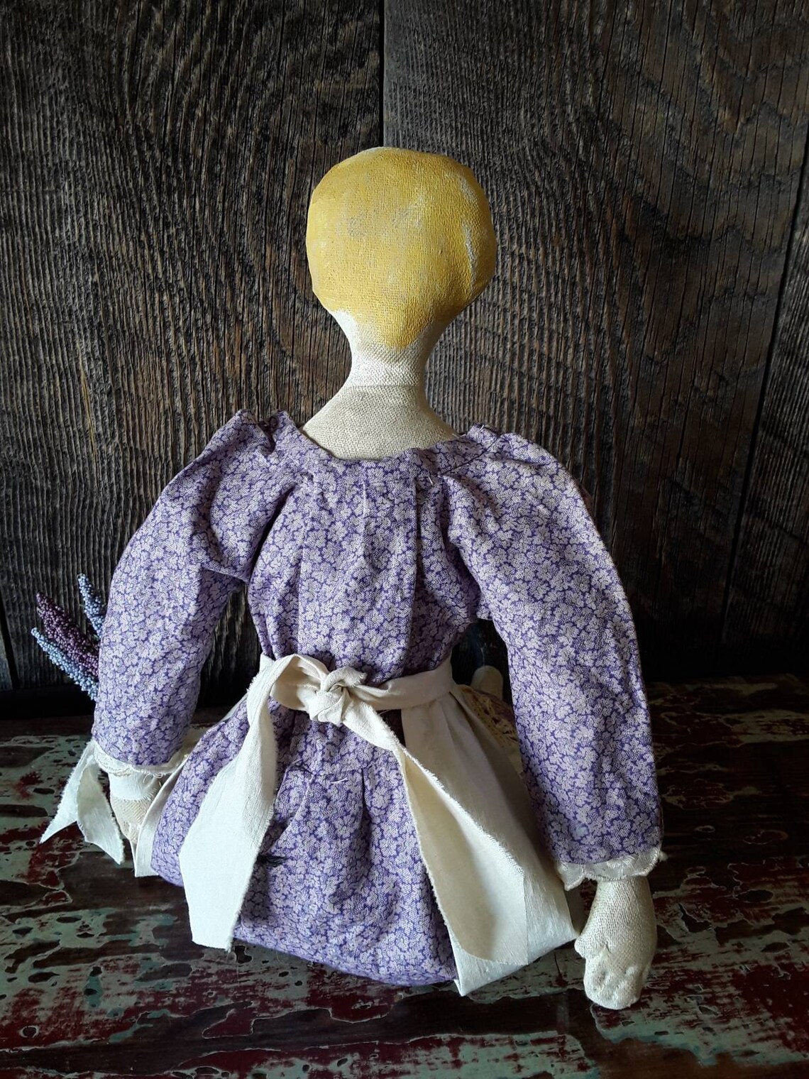 Soft Sculpture Cloth Art Doll Vintage Prairie Doll - Etsy