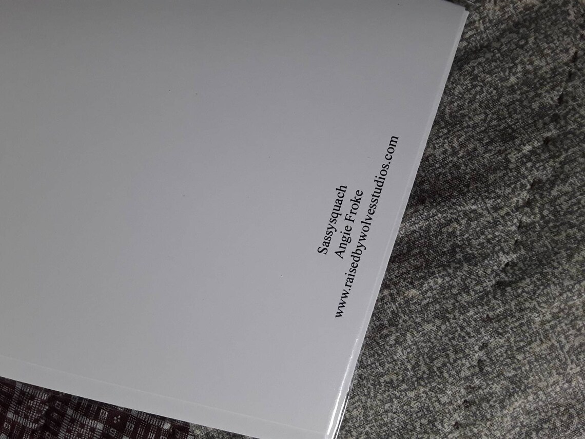 Greeting Card Sassysquatch Bigfoot Sasquatch 5x7 With Envelope - Etsy