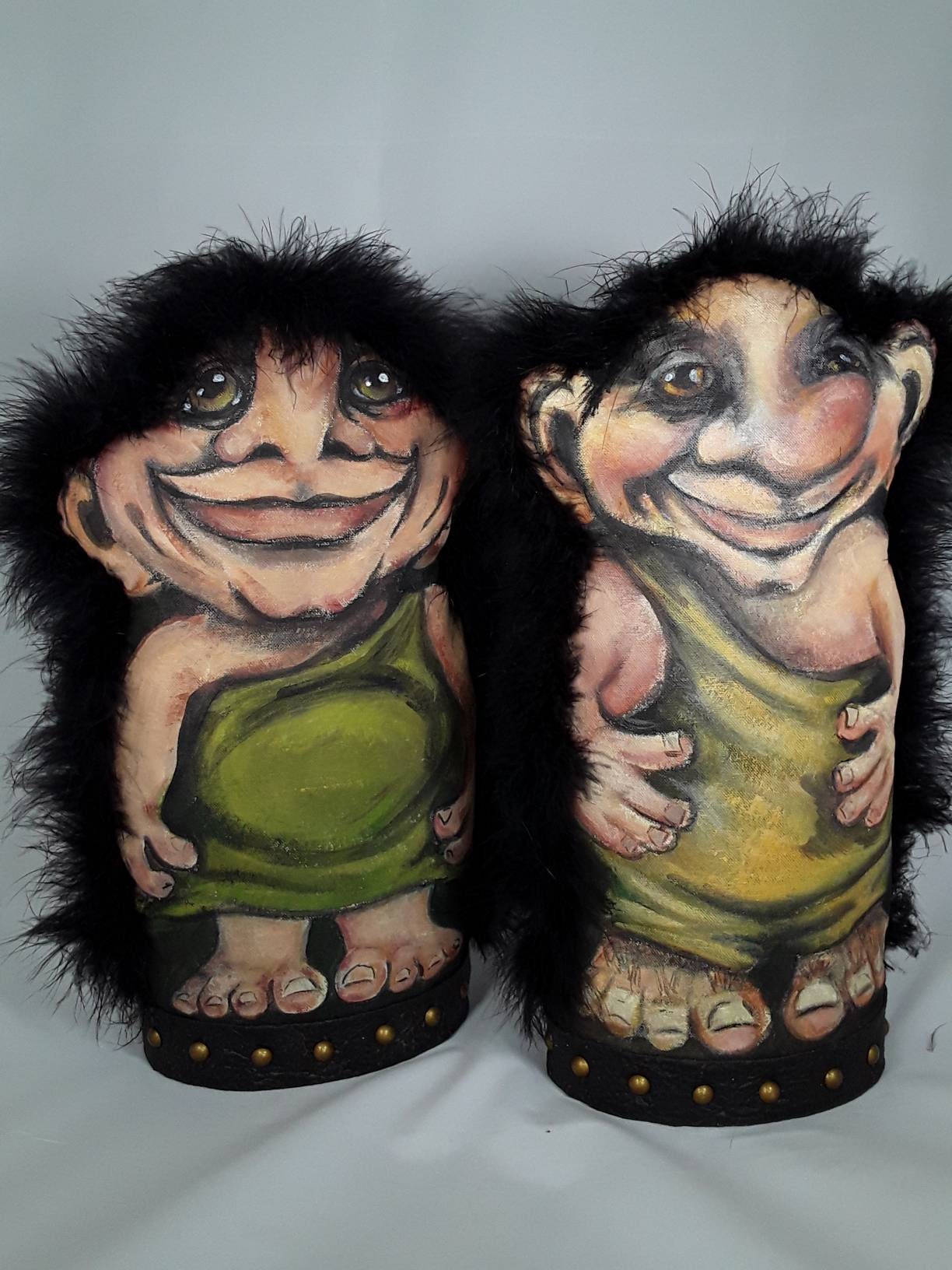 Handpainted Troll Girl Soft Sculpture Original Hand Painted - Etsy