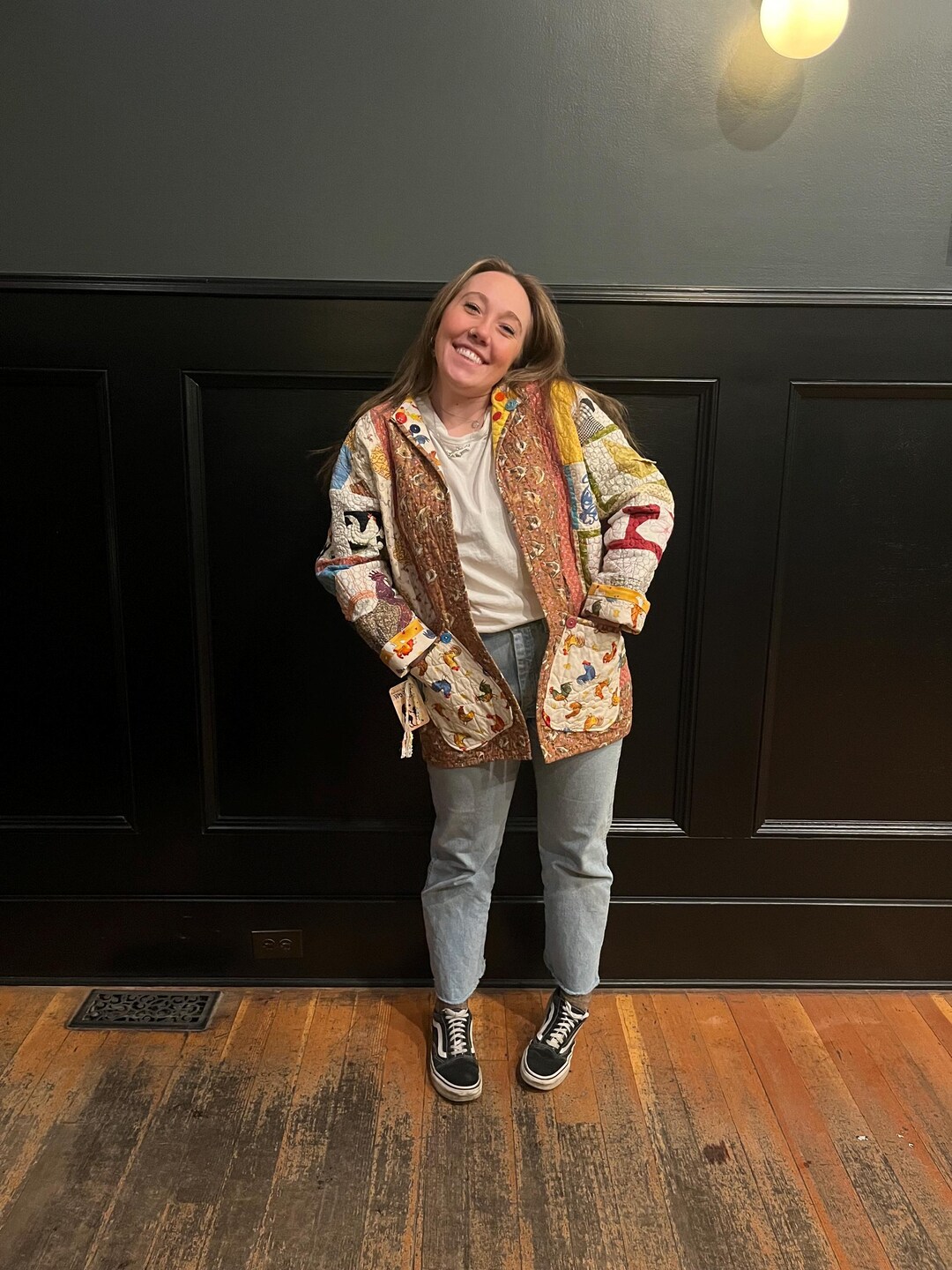 Vintage Quilt Jacket With Chicken Motif - Etsy