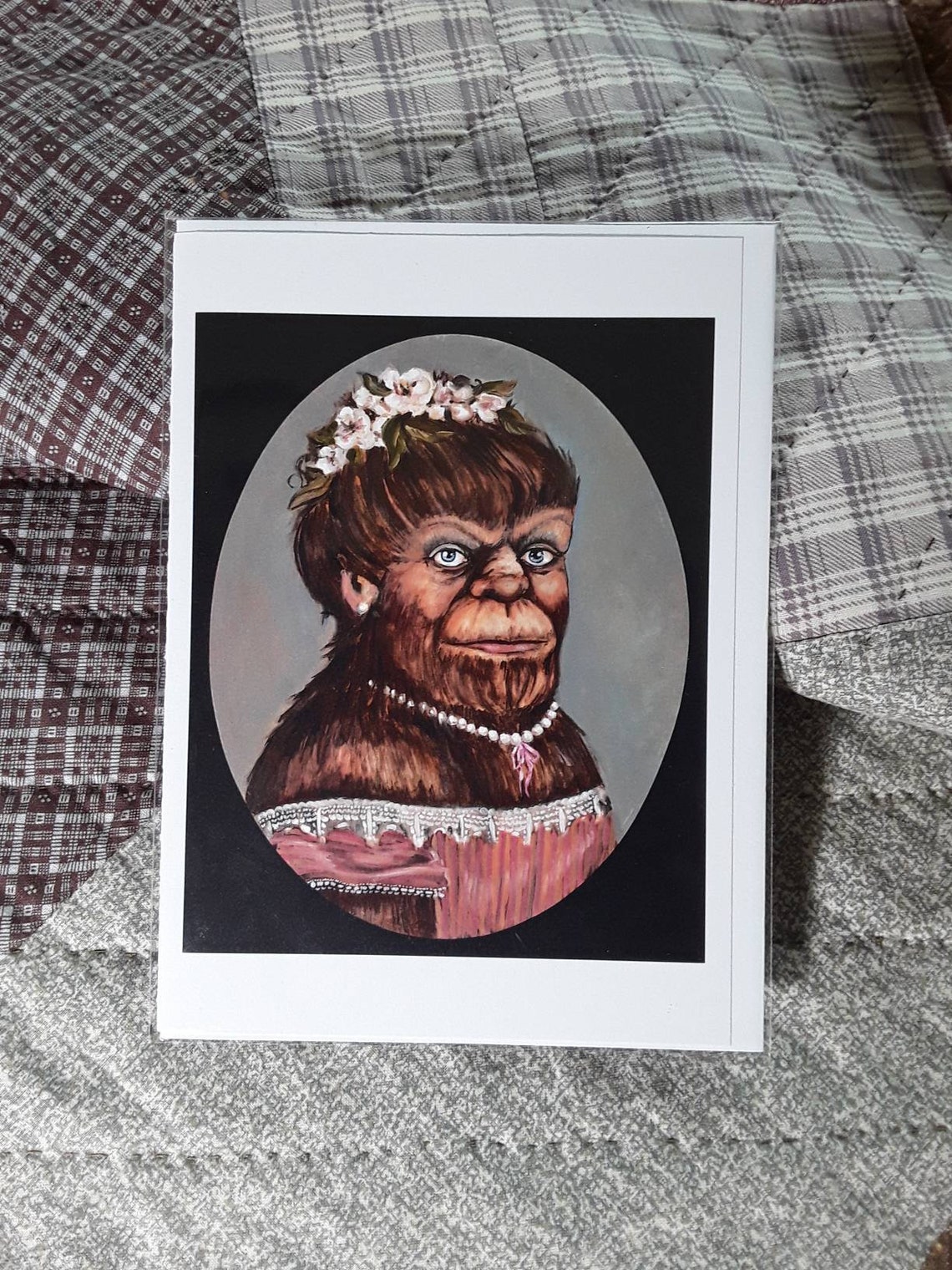 Greeting Card Sassysquatch Bigfoot Sasquatch 5x7 With Envelope - Etsy
