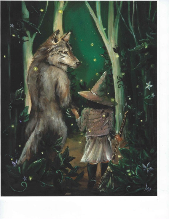 Witch And Wolf Forest Witch Wolf Stock Illustrations – 1,208 Witch