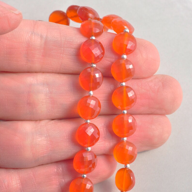 AAA Fire Red Orange Natural Carnelian Gemstone 8mm Faceted - Etsy