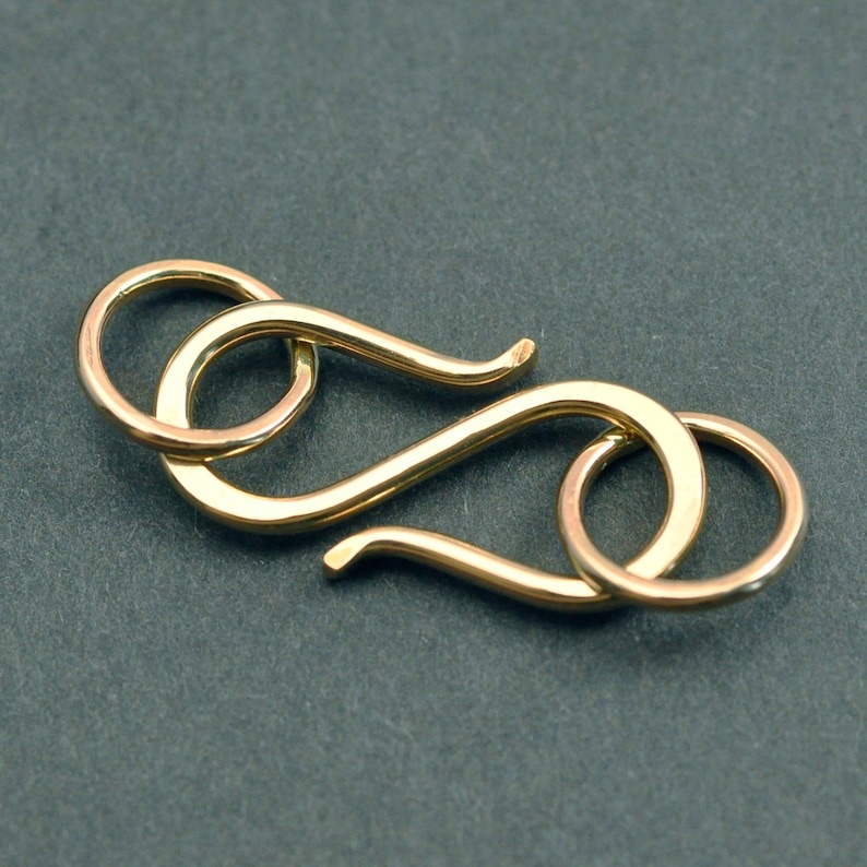 Handmade 14k Gold Filled or Fine Silver Large S Clasp and - Etsy