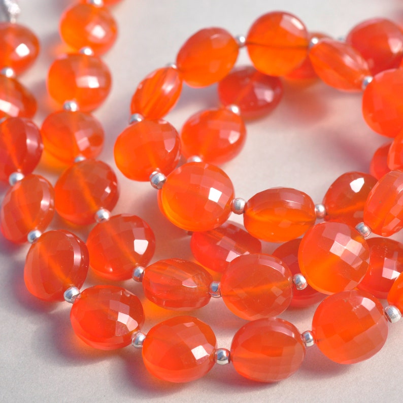 AAA Fire Red Orange Natural Carnelian Gemstone 8mm Faceted - Etsy