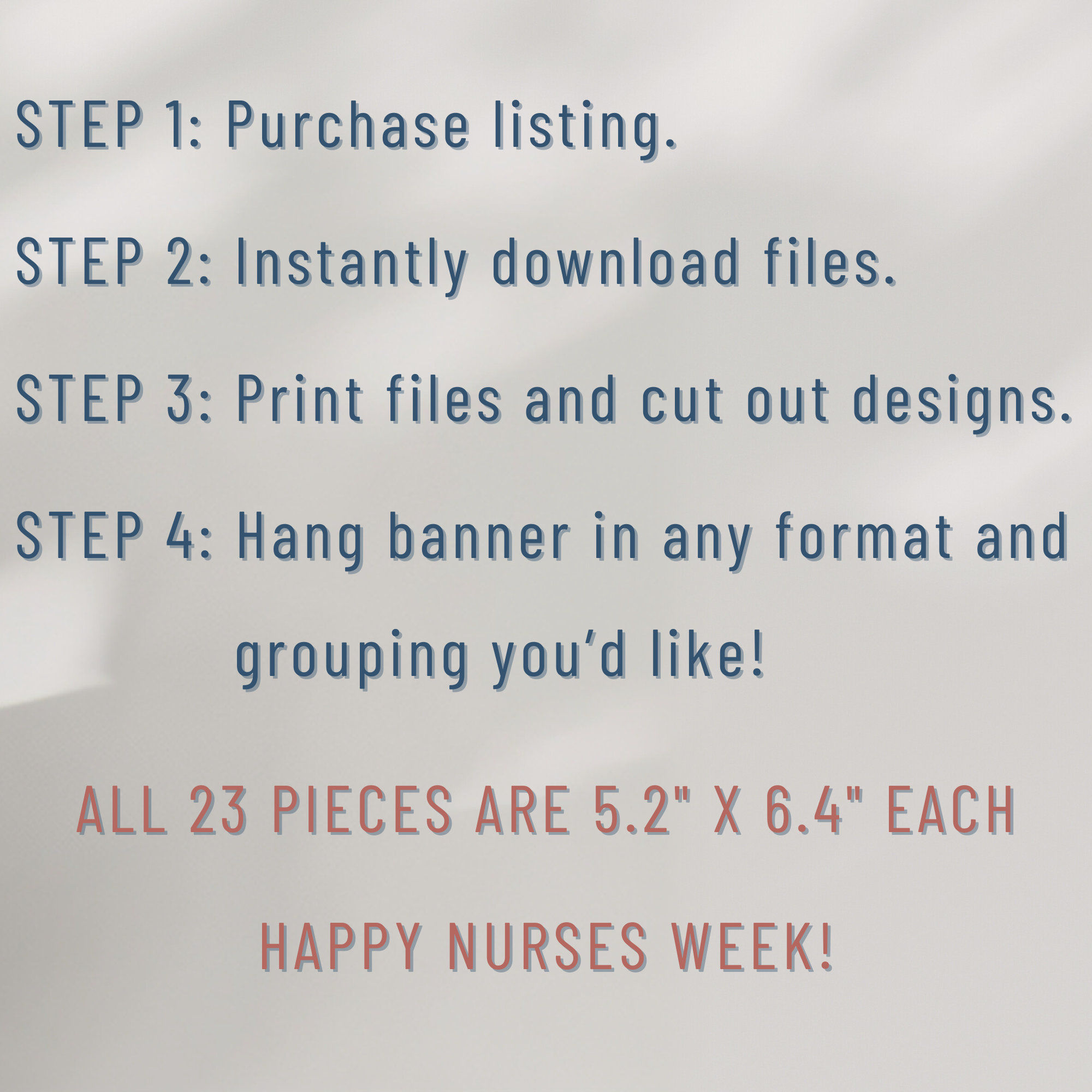 Nurses Week PDF Printable Banner Healthcare Appreciation Nurse ...