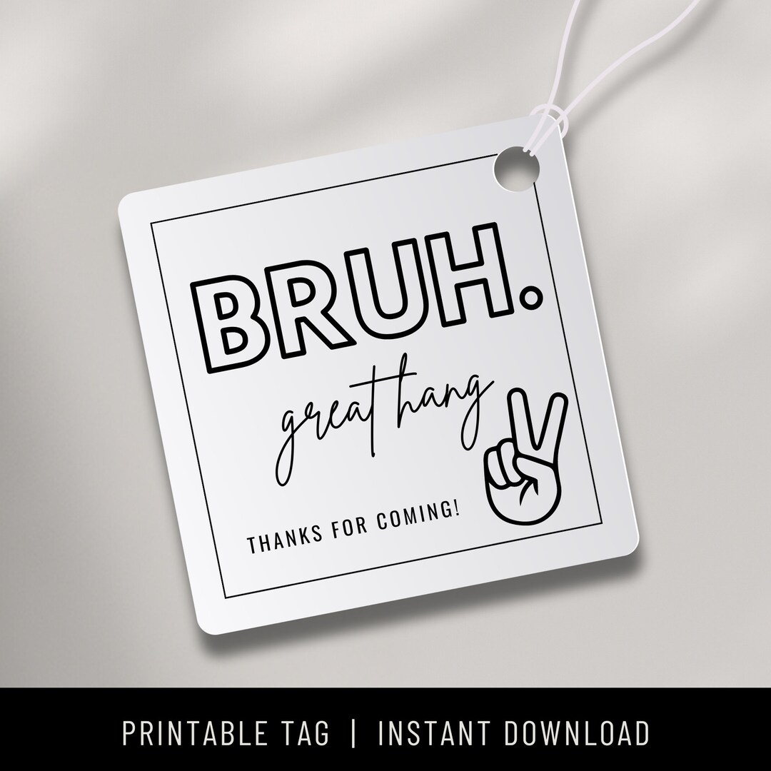 Bruh Birthday Mono Chromatic It's My Birthday Teen Birthday Bruh Invite ...