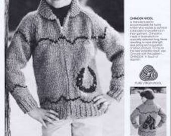 Cowichan PDF Pattern Salish Sweater Knitting Cardigan Native Canadian ...