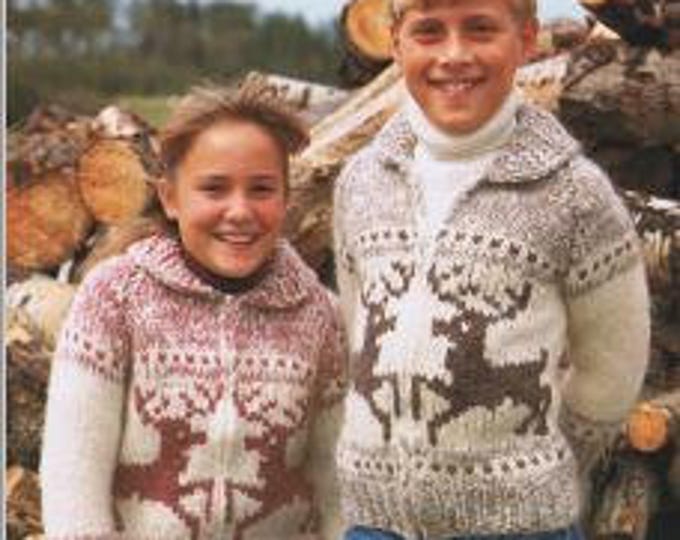 Cowichan PDF Pattern Salish Sweater Knitting Cardigan Native Canadian ...