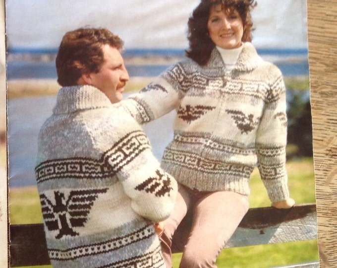 Cowichan PDF Pattern Salish Sweater Knitting Cardigan Native | Etsy