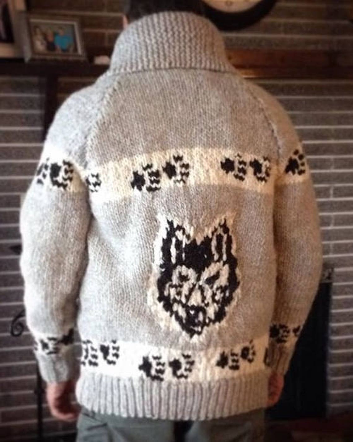 Wolf Sweater PDF Pattern Salish Knitting Native Canadian West Coast ...