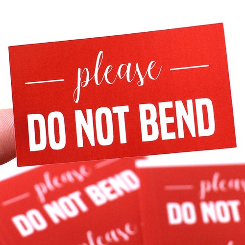 Please Do Not Bend Shipping Labels Mail Stickers Seller | Etsy